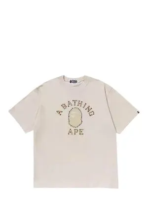 A BATHING APE College Relaxed T-shirt - Neutrals