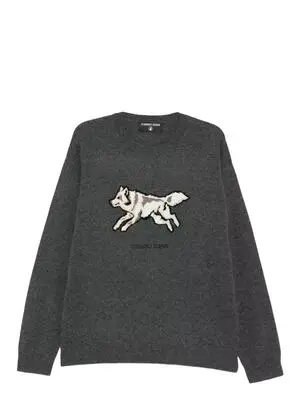 Iceberg Wolf-detail Sweater - Grey