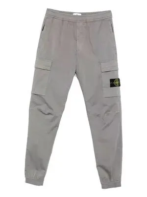 Stone Island Elastic-waistband Cargo Pants - Grey