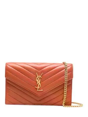 SAINT LAURENT Chevron Cross Body Bag