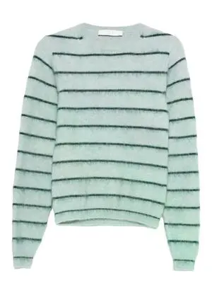TELA Striped Crew Neck Sweater
