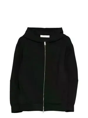 TELA Jersey Zip-up Hoodie - Black