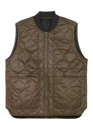 Barbour Quilted Zip-up Vest - Brown