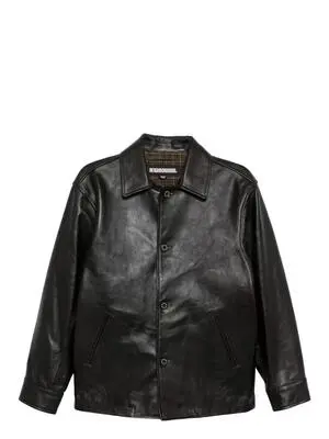 NEIGHBORHOOD Leather Jacket - Brown