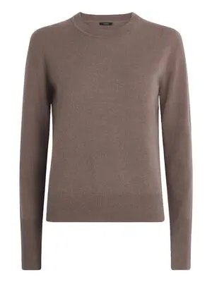 JOSEPH Cashmere Crew-neck Sweater - Brown