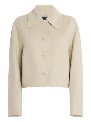 JOSEPH Wool-silk Gerrard Jacket - Beige