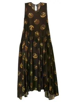 UMA WANG Moulay Maxi Dress - Brown