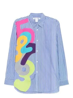 Comme Des Garçons Striped Shirt - Blue