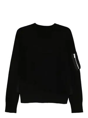 Sacai Nylon Patch Jumper - Black