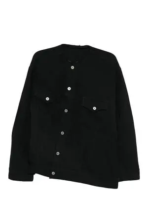 BLACK COMME DES GARÇONS Crew-neck Jacket - Black