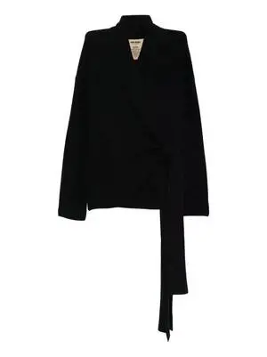 UMA WANG Wrapped Cardigan - Black