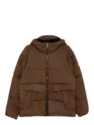 Paul Smith Logo-patch Padded Jacket - Brown