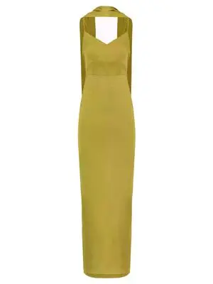 CUANNA Cara Spaghetti-strap Maxi Dress - Yellow