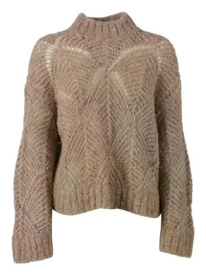 Antonelli Firenze Openwork Knit Sweater - Neutrals