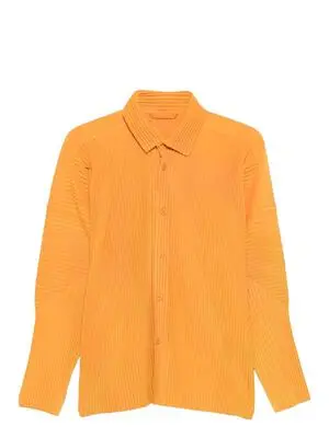Issey Miyake Plissé Shirt - Orange