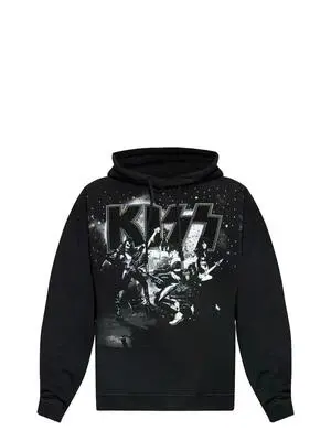 Dsquared2 Graphic Embellished Hoodie - Black