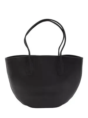 THE ROW Alger Leather Tote Bag - Black