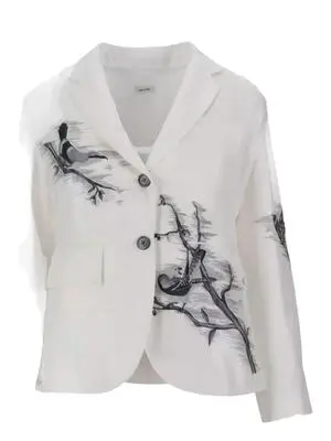 Thom Browne Bird Toile Jacket - White