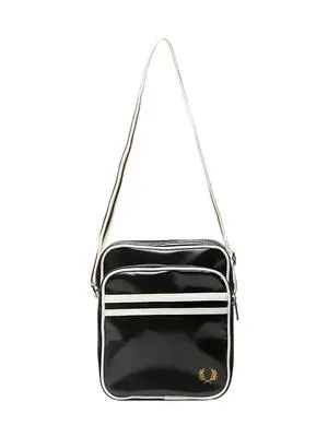 Fred Perry Striped Side Bag - Black