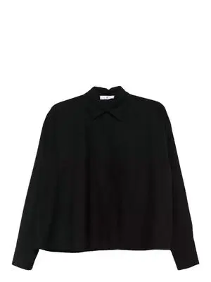 PT TORINO Long-sleeve Wool Shirt - Black