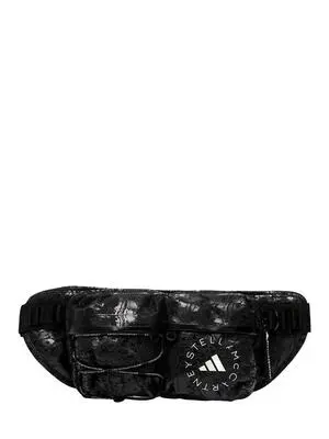 Adidas X Stella Mccartney Logo-print 2.8 L Belt Bag - Black