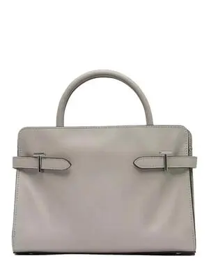 LE TANNEUR Leather Buckled Tote Bag - Grey