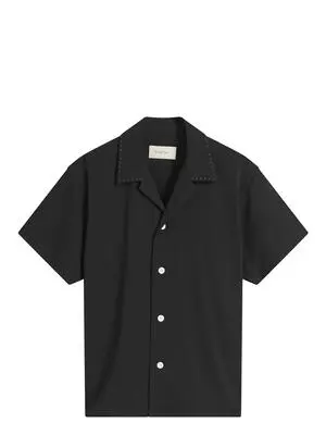 SECOND / LAYER Short Sleeve Avenue Shirt - Black