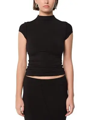 THE LINE BY K Reese Short Sleeved Top - Black