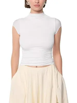 THE LINE BY K Reese Short Sleeved Top - White