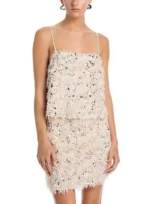 Steve Madden Blakelyn Sequin Top - Ivory