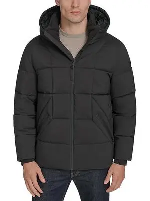 Andrew Marc Palmerton Micro Ripstop Puffer Jacket Black