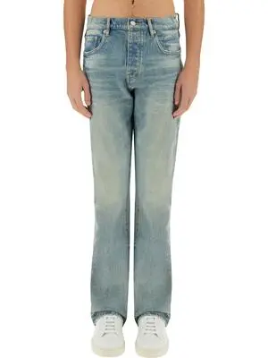 PURPLE BRAND Coated Flare Jeans - Denim