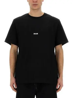 MSGM Cotton T-shirt - Black