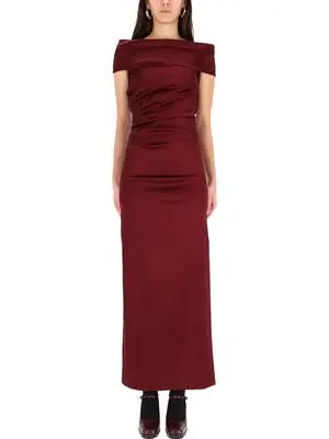 Max Mara Satin Dress - Red