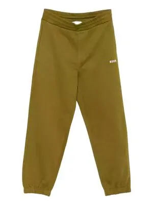 MSGM Logo-print Track Pants - Green