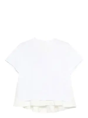 Sacai Ruffled Layered T-shirt - White
