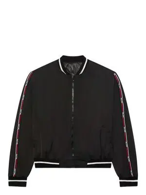 Gcds Logo-embellished Bomber Jacket - Black