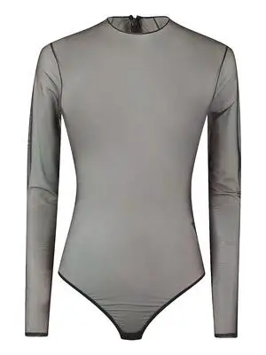 Alex Perry Long-sleeve Bodysuit - Brown
