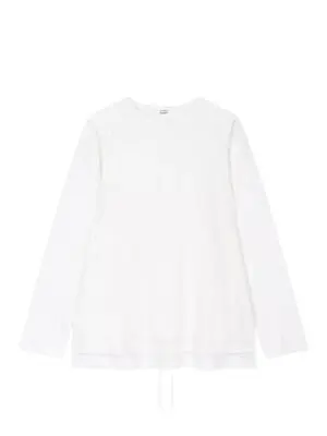 STUDIO TOMBOY Layered Wrap Long-sleeve T-shirt - White