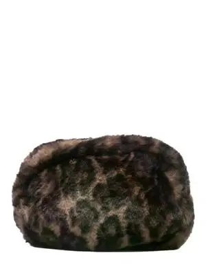 Apparis Animal Print Zip Wallet - Brown