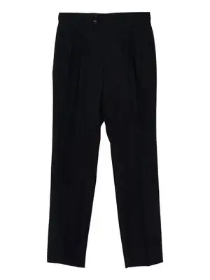 Paul Smith Pleated Wool Trousers - Black