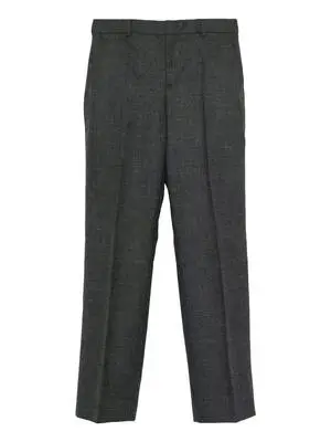 Moschino Mélange-effect Tailored Trousers - Grey
