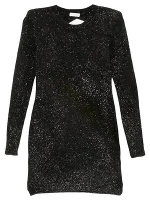 Liu Jo Long-sleeve Cut-out Mini Dress - Black