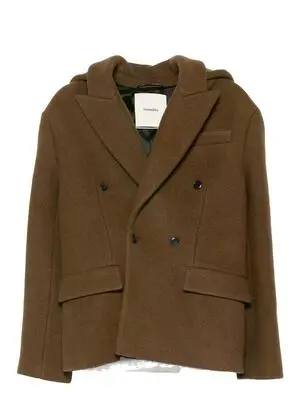 Nanushka Double-breasted Coat - Brown