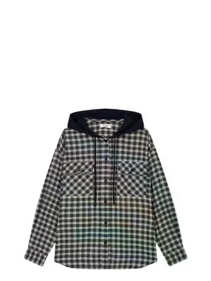 STUDIO TOMBOY Checked Hoodie - Green