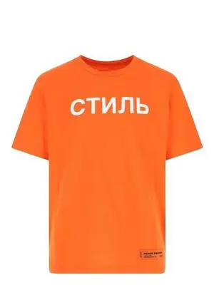 Heron Preston Ctnmb Logo T-shirt - Orange/white