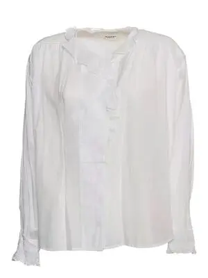 ISABEL MARANT Pamias Ruffled Long-Sleeved Top