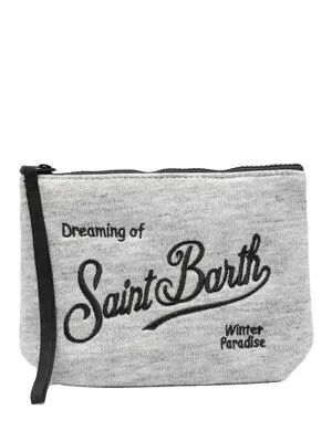 MC2 SAINT BARTH Felted Clutch Bag Grey
