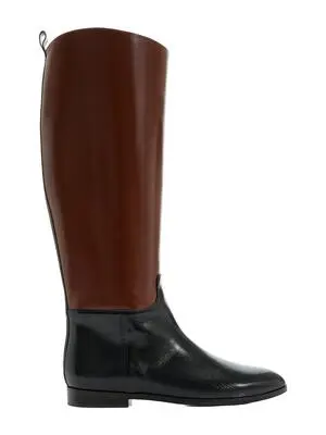 GIA BORGHINI Marta Leather Knee High Boots - Brown