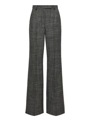 Valentino Garavani Virgin Wool Flared-leg Pants - Grey